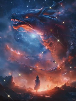 Starry Sky Dragon’s Roar | Scribble Hub